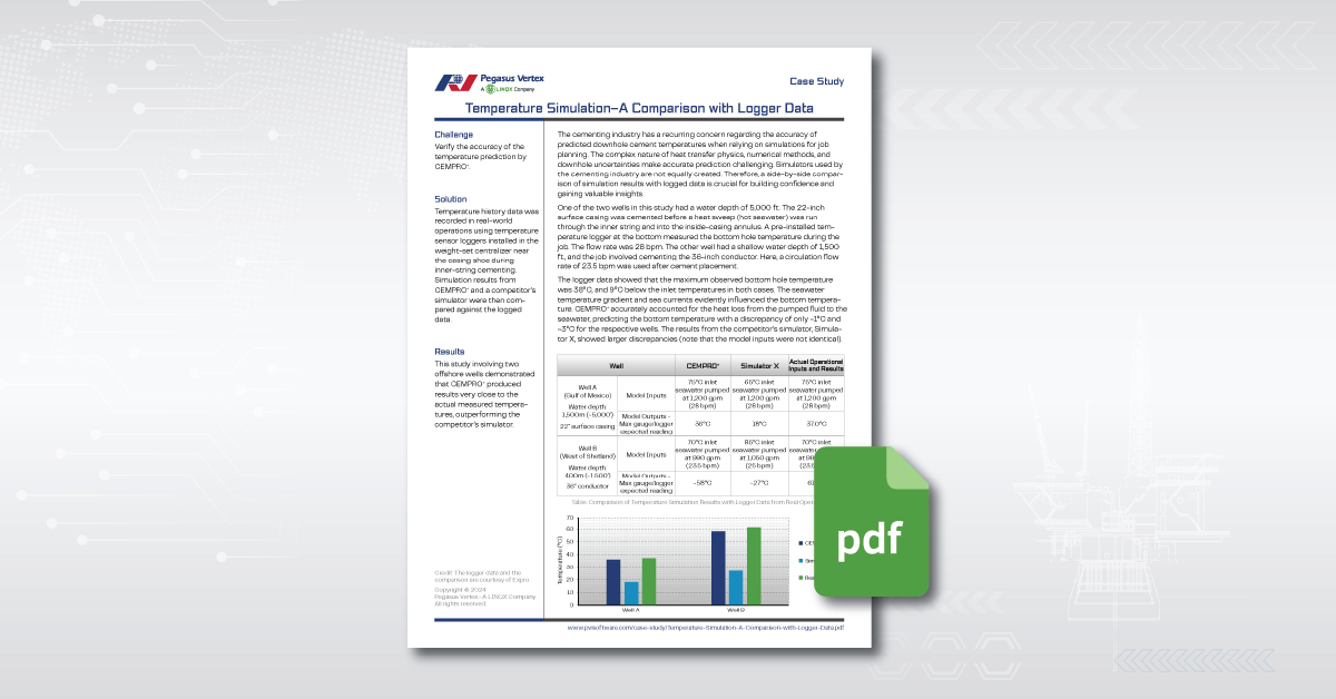 Optimizing Cementing Job Planning with Accurate Temperature Simulation ...